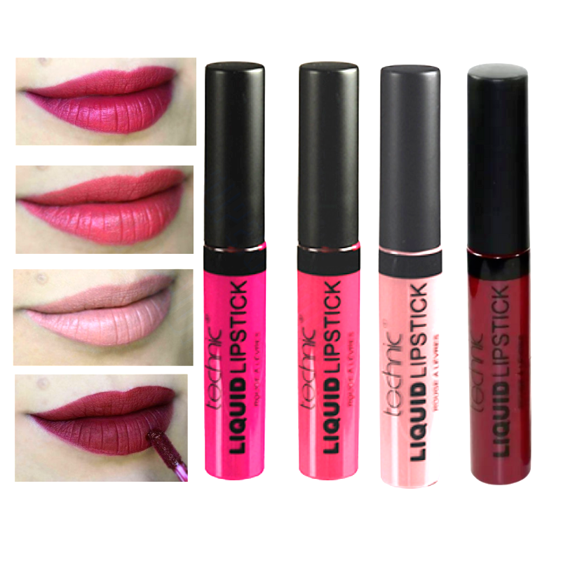 TECHNIC Liquid Lipstick MATTE Liquid Lipstick Pink Shades Long Lasting ...