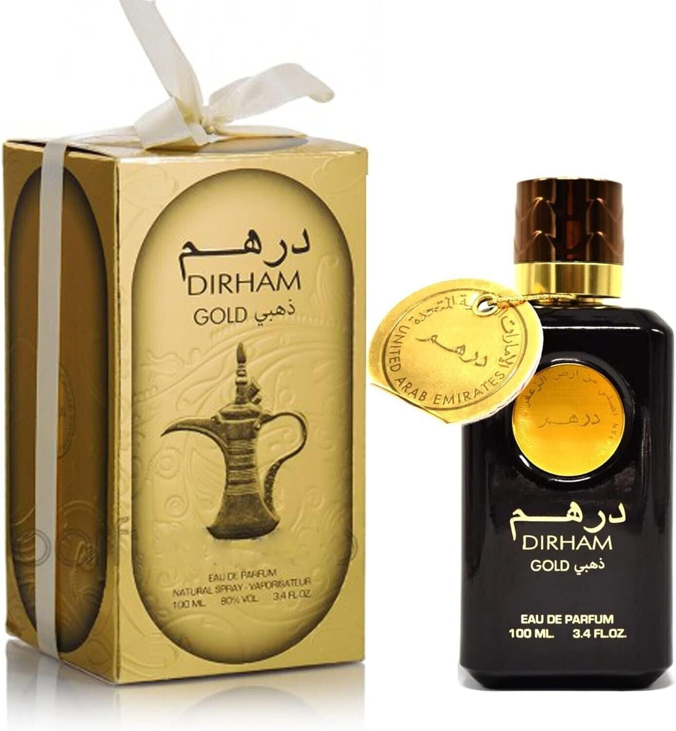DIRHAM GOLD UNISEX BY ARD ZAAFARAN EAU DE PERFUME SPRAY PERFUME 100ML ...